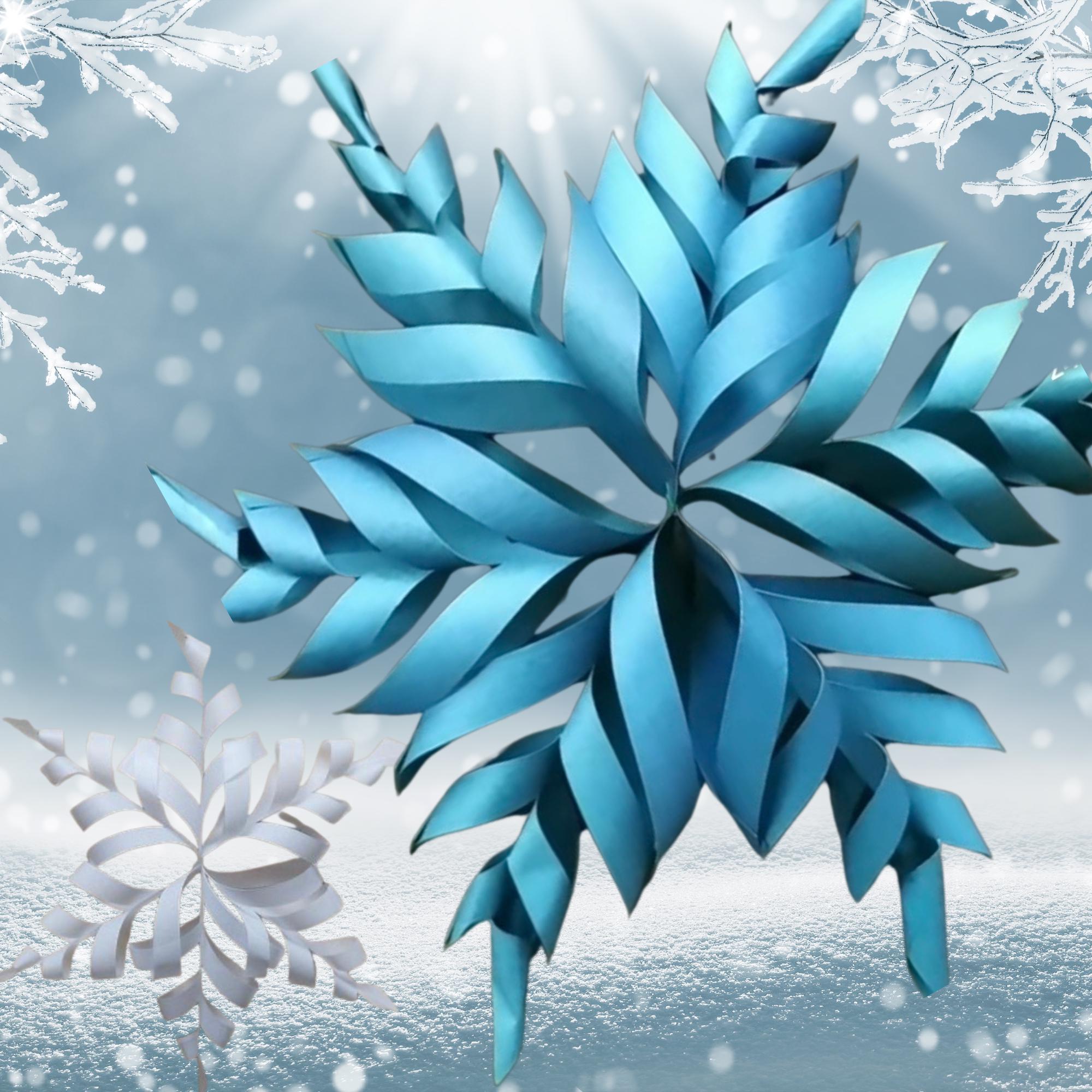 Snowflake Kid's Craft, Winter Kid's Craft, Printable Snowflakes ...