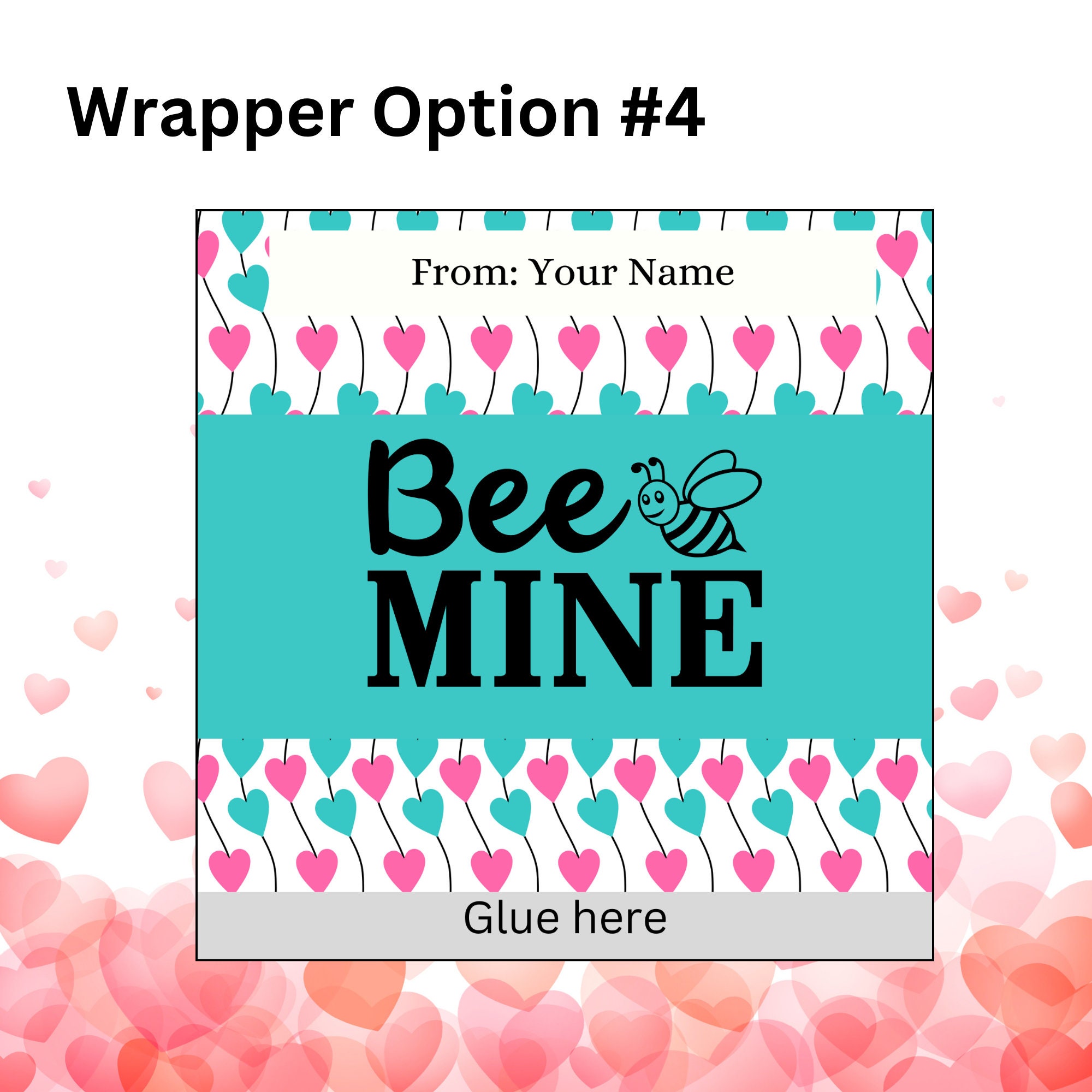 EDITABLE Happy Valentine's Day Chocolate Candy Bar Wrapper, Printable ...