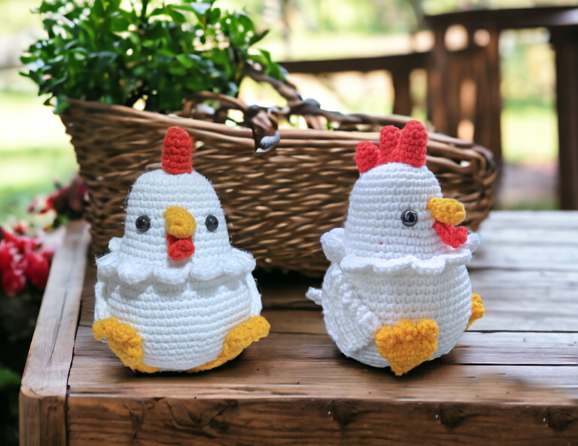 Crochet Chicken Plushy Pattern - DIY Amigurumi PDF, Easy Beginner Farm ...