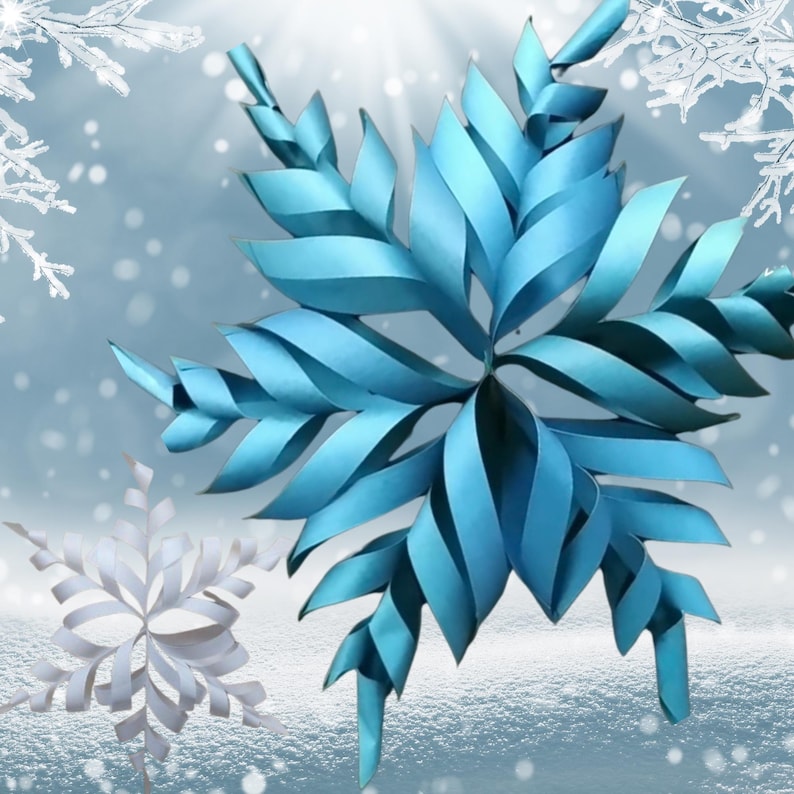 3D Paper Snowflakes Kit - Christmas Crafts - Kids Craft Kit - DIY Craft ...