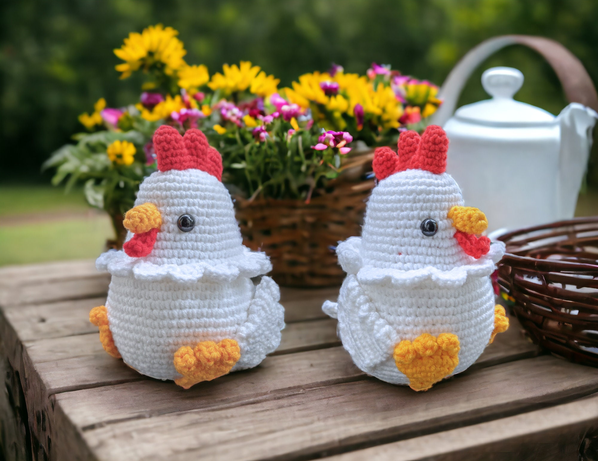 Crochet Chicken Pattern, Amigurumi Chicken Pattern, Crochet Amigurumi ...