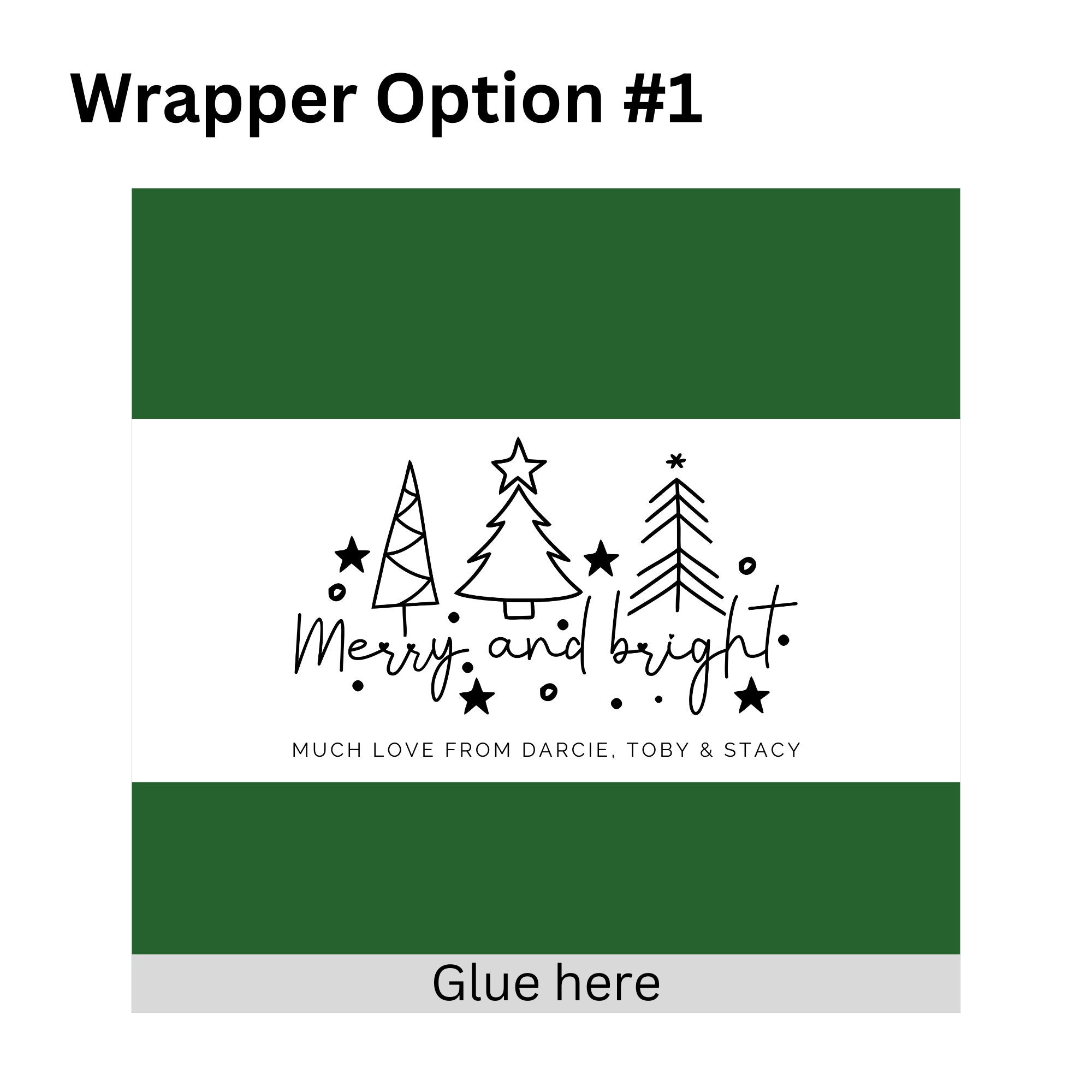 Digital Christmas Holiday Candy Bar Wrappers, Chocolate Candy Bar ...