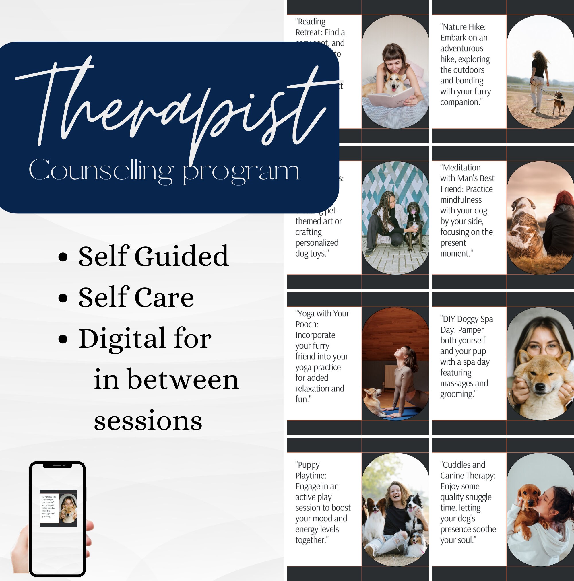 Therapist Instagram Posts, Mental Health Templates, Animal Emotional ...