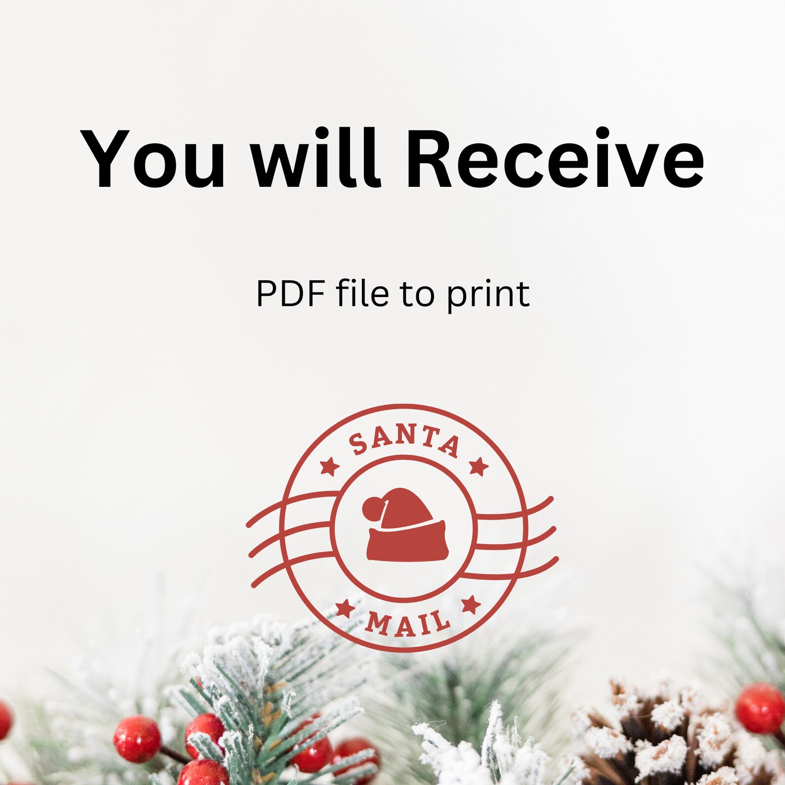 Letter to Santa Coloring Page, Kids Christmas Wish List, Printable ...