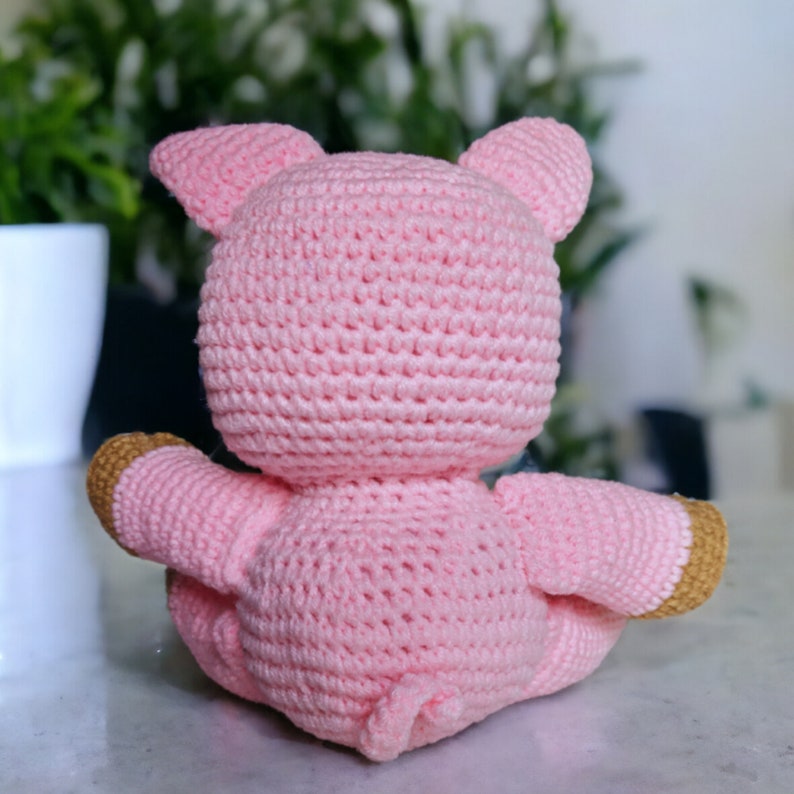 Crochet Pattern, Pink Crochet Piglet, Pdf Pattern - Amigurumi Pig, Pig ...