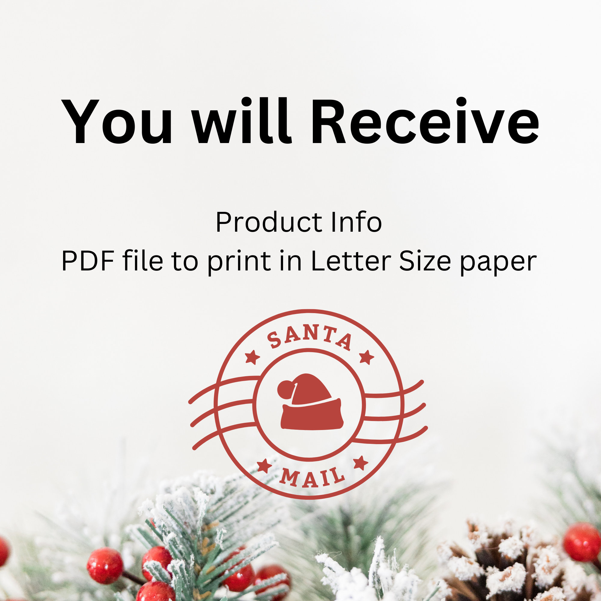 Letter to Santa, Christmas Wish List, Christmas Printable Activity for ...