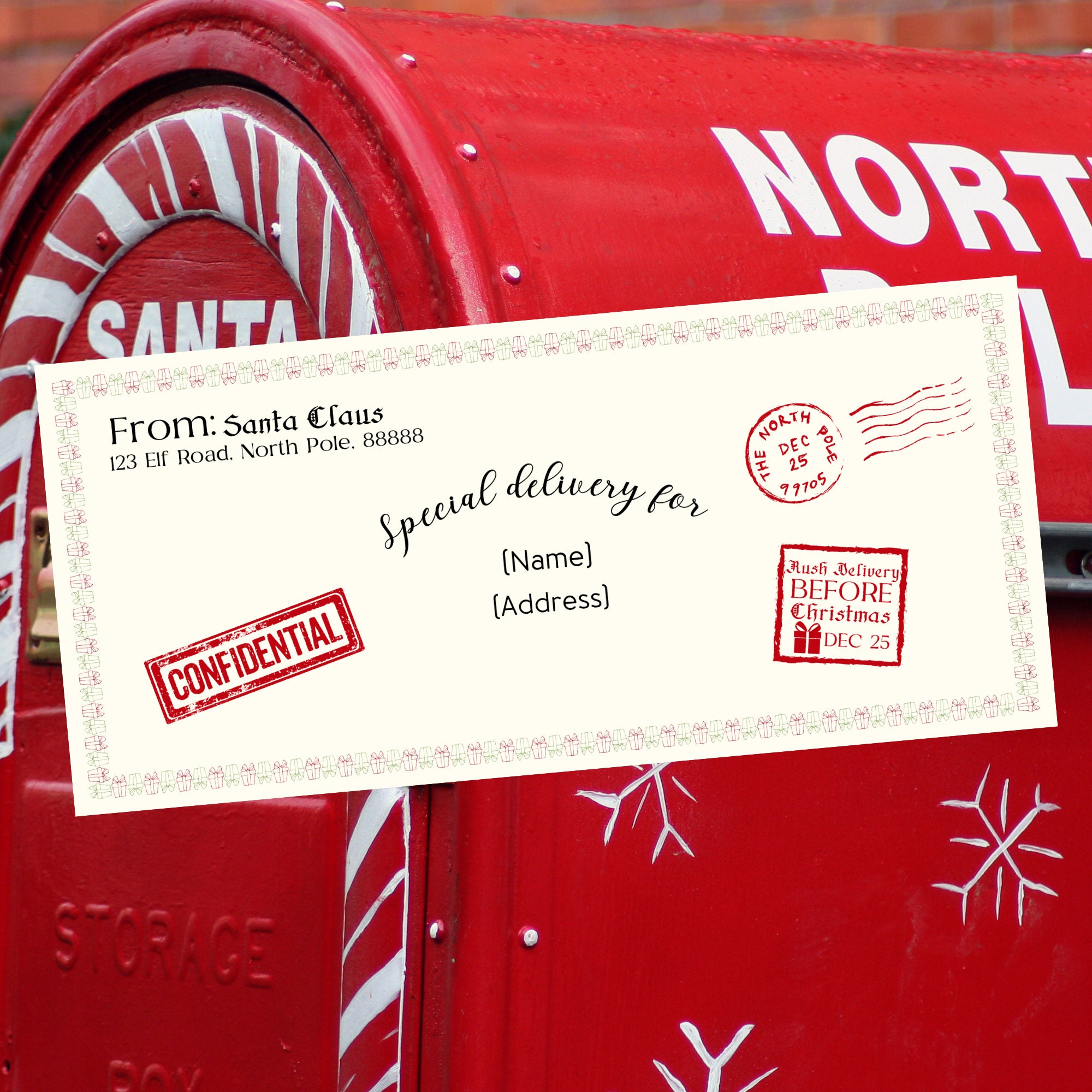 Letter to Santa - Envelope Png, Letter From Santa, Santa Envelope PNG ...