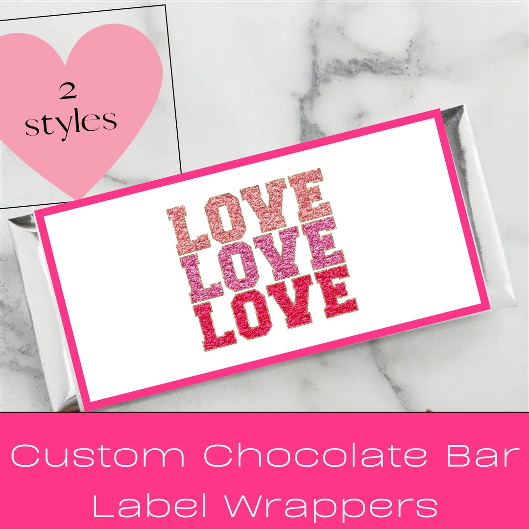 Pink Chocolate Candy Bar Wrapper, Printable Personalized Treat Party ...