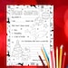 Letter to Santa Coloring Page, Kids Christmas Wish List, Printable ...