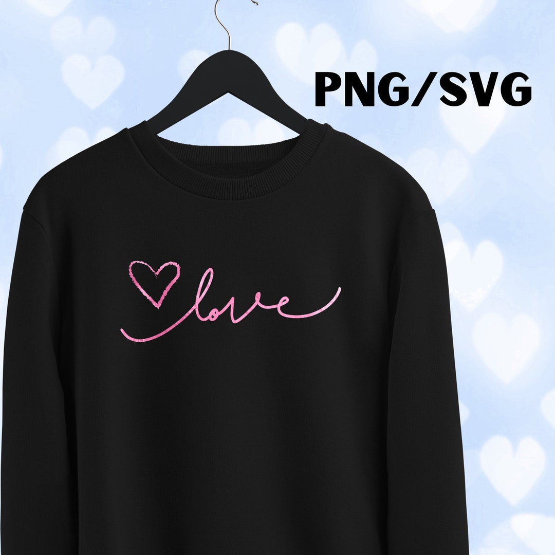 Glitter Love Script With Heart Svg Cutting File for Cricut, Calligraphy ...