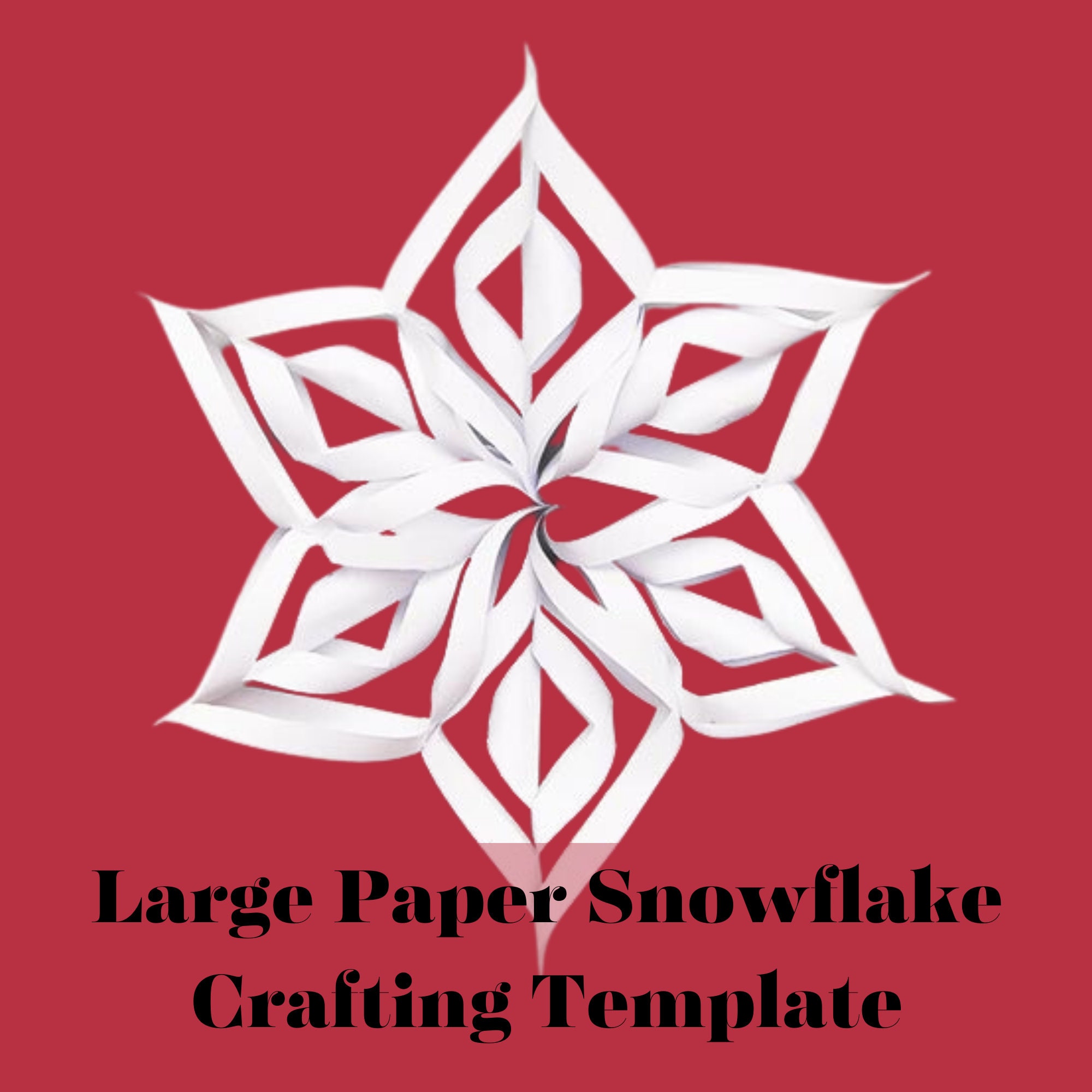 Snowflake Kid's Craft, Winter Kid's Craft, Printable Snowflakes Craft ...