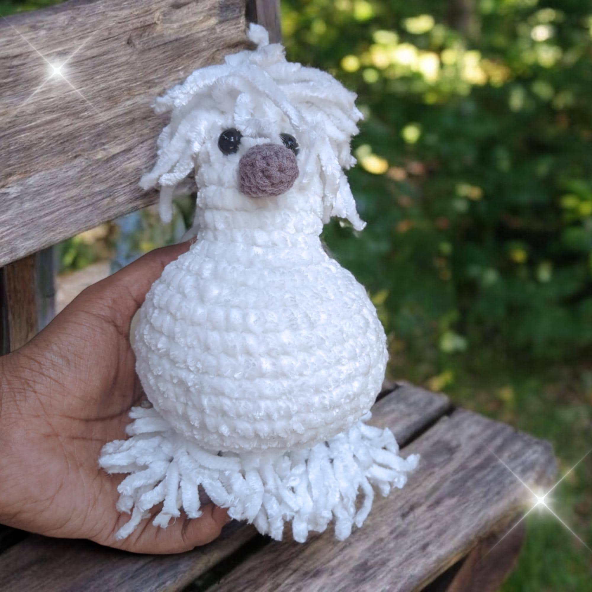 Crochet Pattern- Plush Silkie Chicken, Crochet Amigurumi Chicken ...