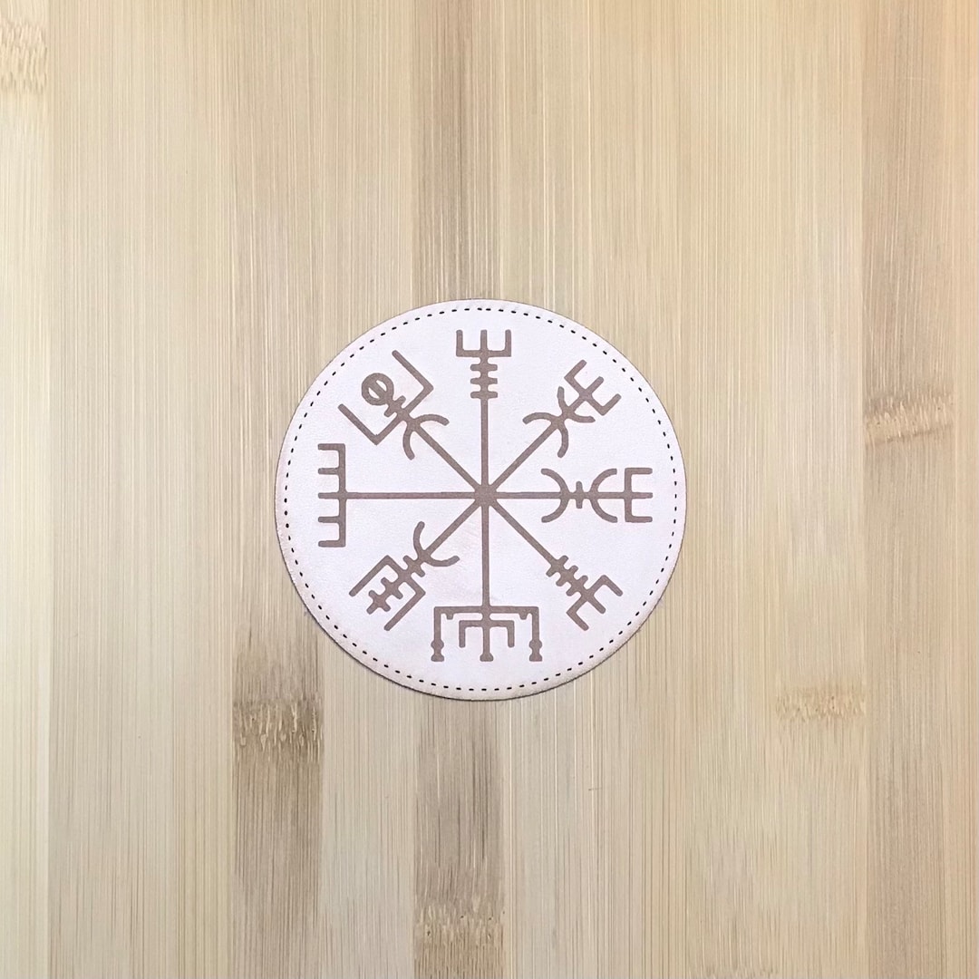 Vegvisir Sew on Leather Patch, Viking, Norse, Medieval, Celtic - Etsy