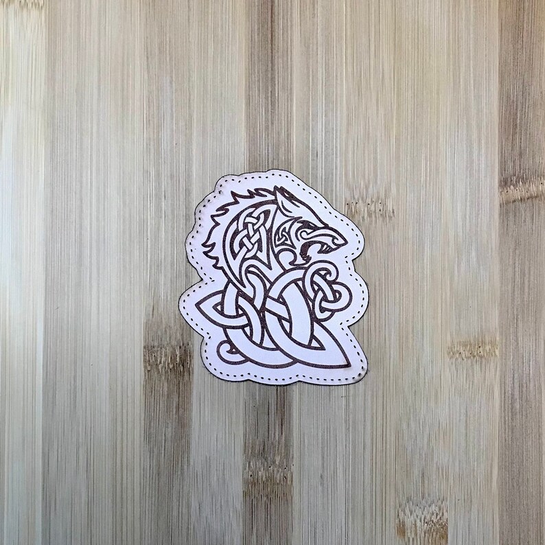 Fenrir Sew on Leather Patch, Viking, Norse, Medieval, Celtic - Etsy