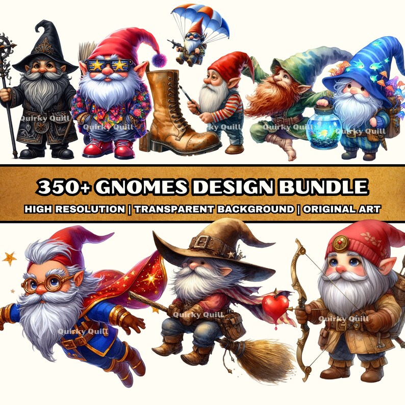 350+ Gnome Cliparts, Gnome Png, Png Files, Journal Stickers, Christmas ...