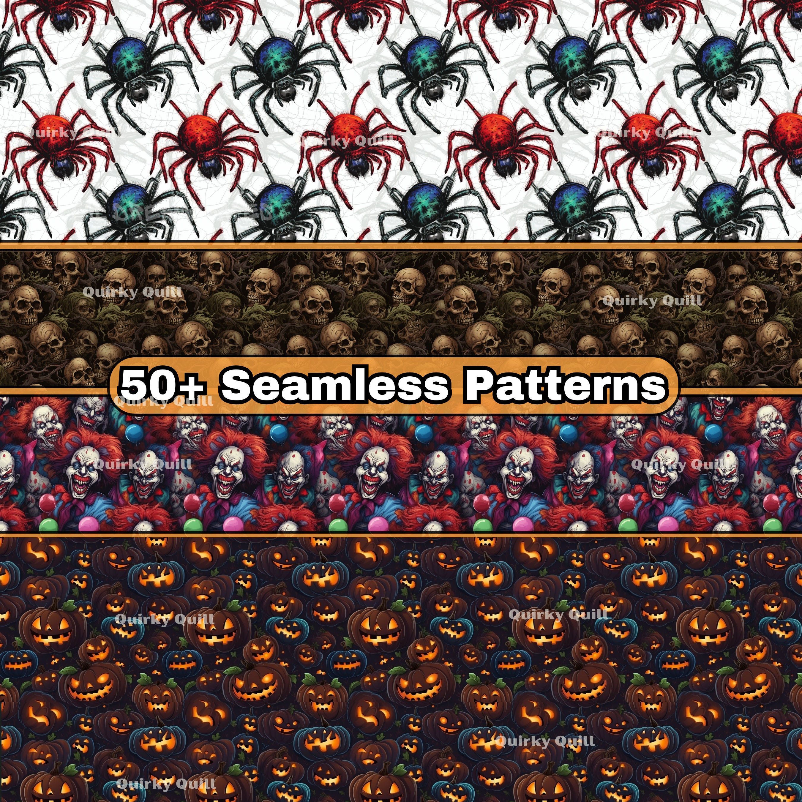 666 Ultimate Horror Bundle, PNG Clipart Pack, Horror Character ...