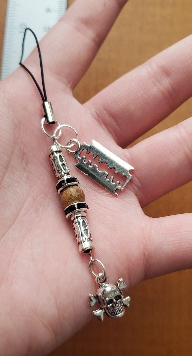 Handmade Spooky Halloween Gothic Charms | Phone Keychains - Etsy