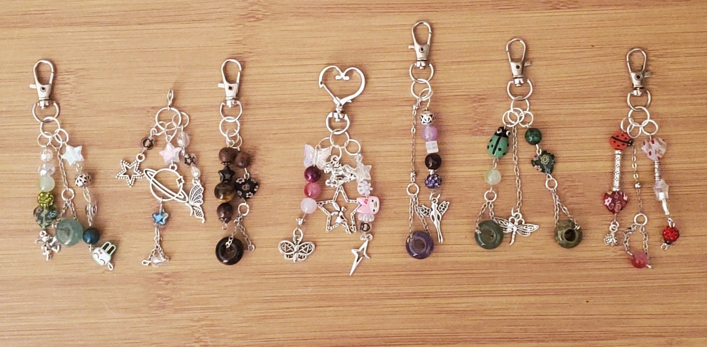 Custom Personalized Themed Handmade Keychains | Phone Keychain - Etsy