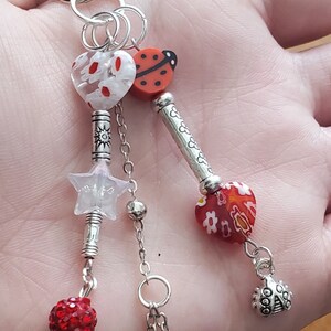 Red Ladybug Keychain Phone Charm - Etsy
