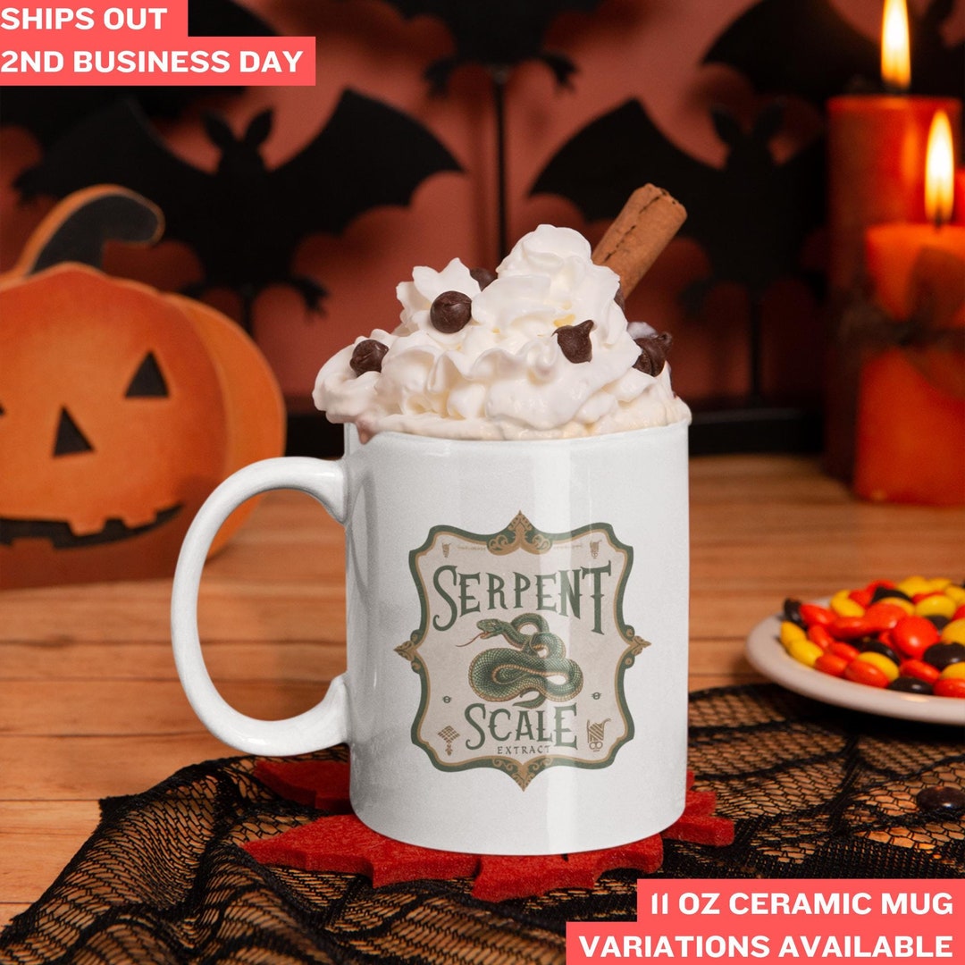 Enchanting Halloween Serpent Scale Potion Mug With Witchy Ceramic ...