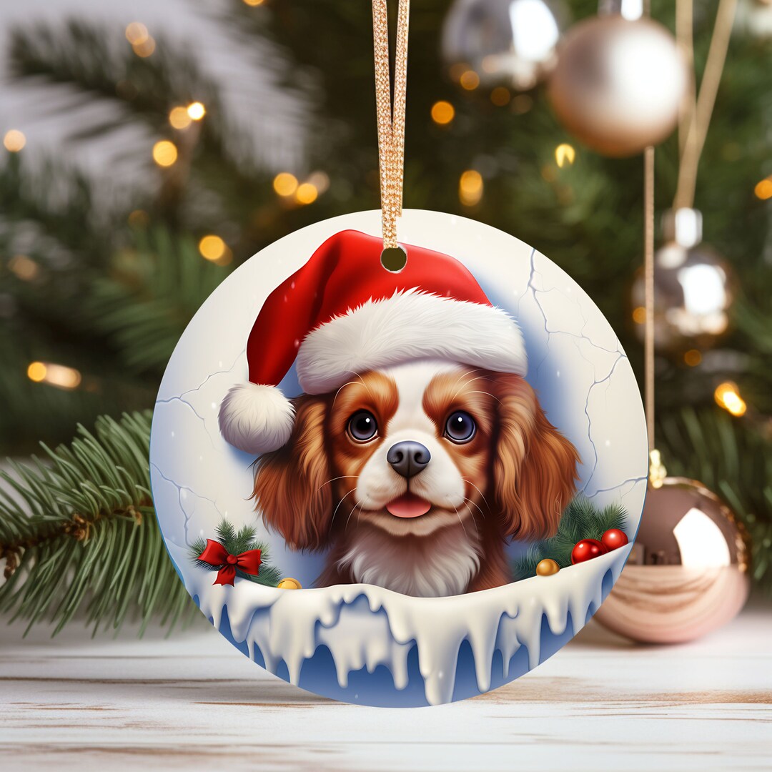 Captivating Cavalier KCS Christmas Ornaments - Vibrant Ceramic Decor ...