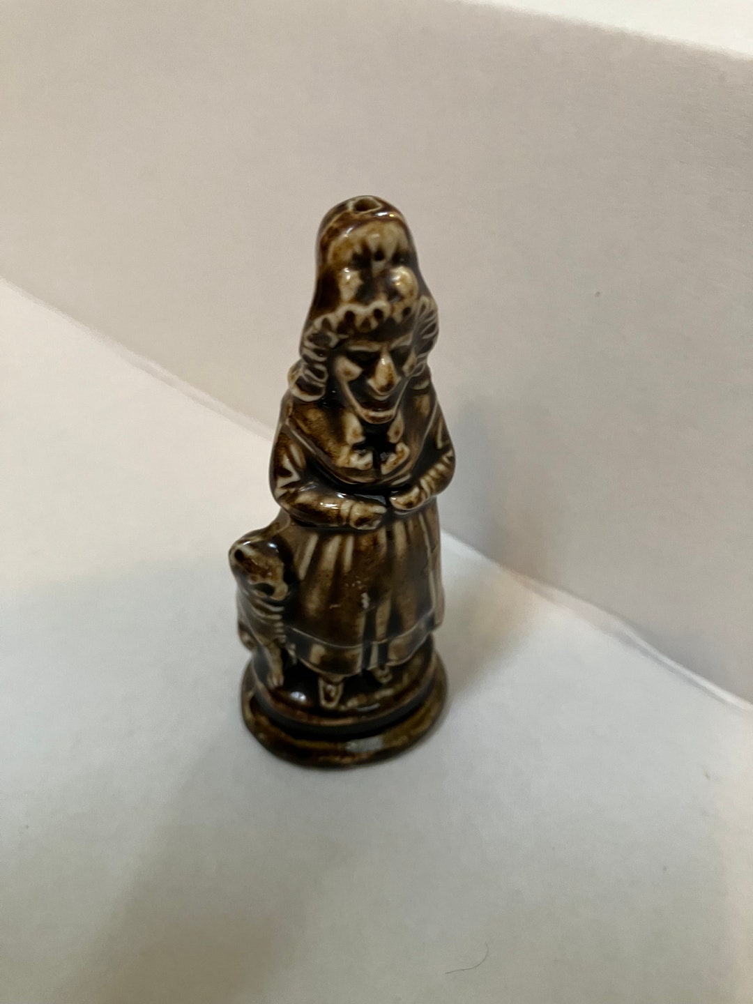 Bennington Glaze Pottery Whistle: Woman and Cat19thc. - Etsy