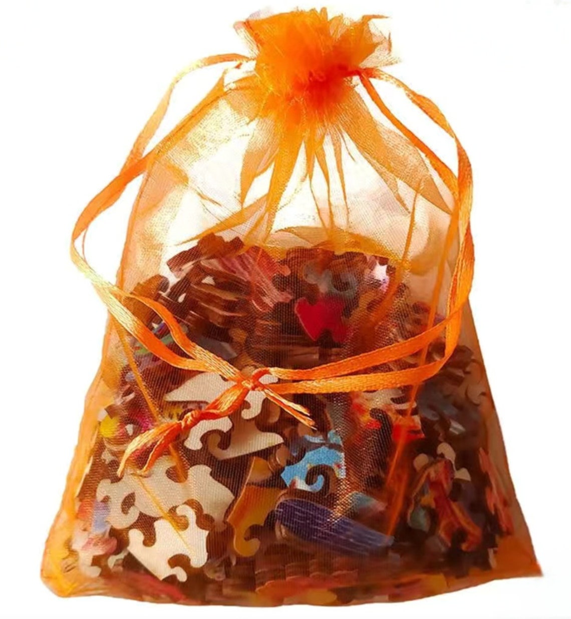 The Koi Pond Wooden Jigsaw Puzzle, Round, Uniquely-shaped Pieces, Mental Visual Stimulation ...