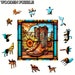 Cowboy Boots Wooden Jigsaw Puzzle, Round, Uniquely-shaped Pieces ...