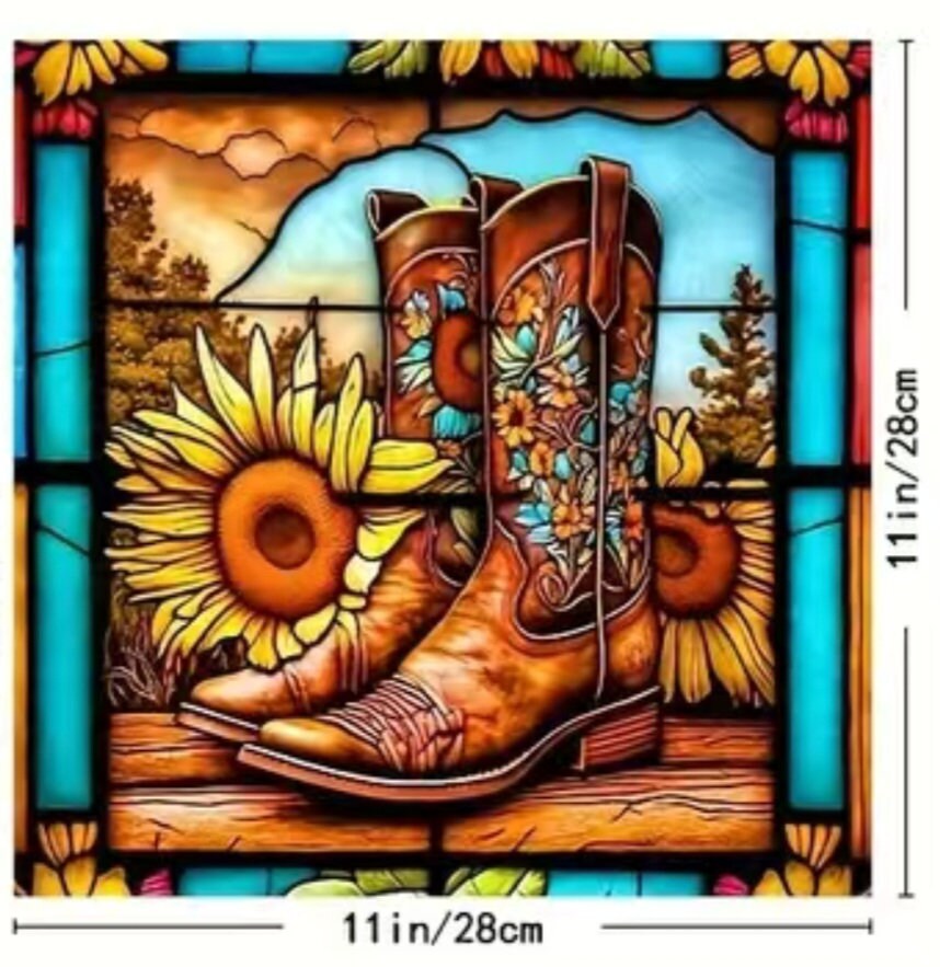Cowboy Boots Wooden Jigsaw Puzzle, Round, Uniquely-shaped Pieces ...