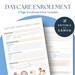 Daycare Enrollment Form Editable Template, Child Care Registration ...