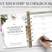 Leadership Mindset Workbook Template Success Planner Leadership ...