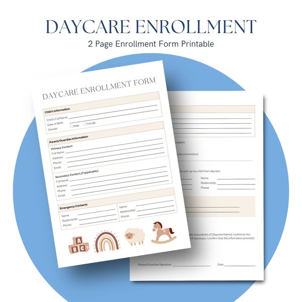 In Home Daycare - Etsy