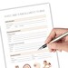 Daycare Enrollment Form Editable Template, Child Care Registration ...