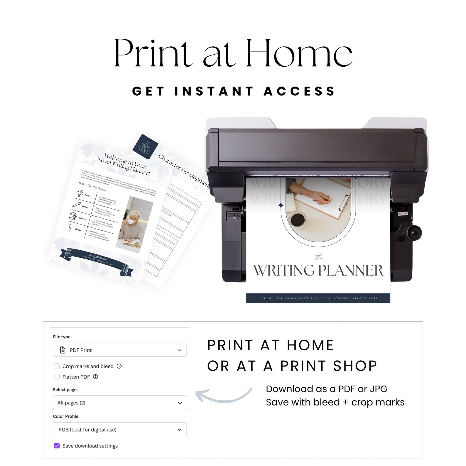 Author Bundle Canva Website & Social Media Template, Novel Writing ...