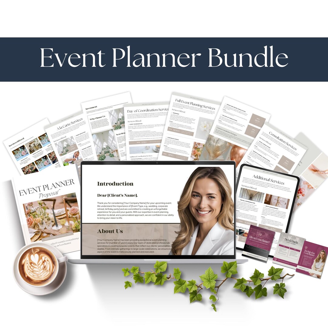 Event Planner Bundle, Canva Template for Instagram Post, Proposal ...