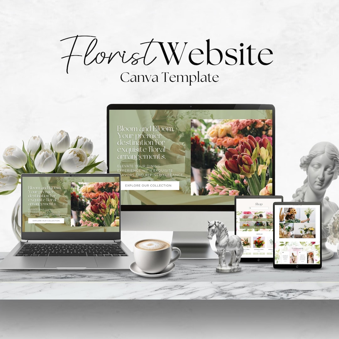 Florist Website Template, Floral Shops Site, Web Design Tool, Flower ...