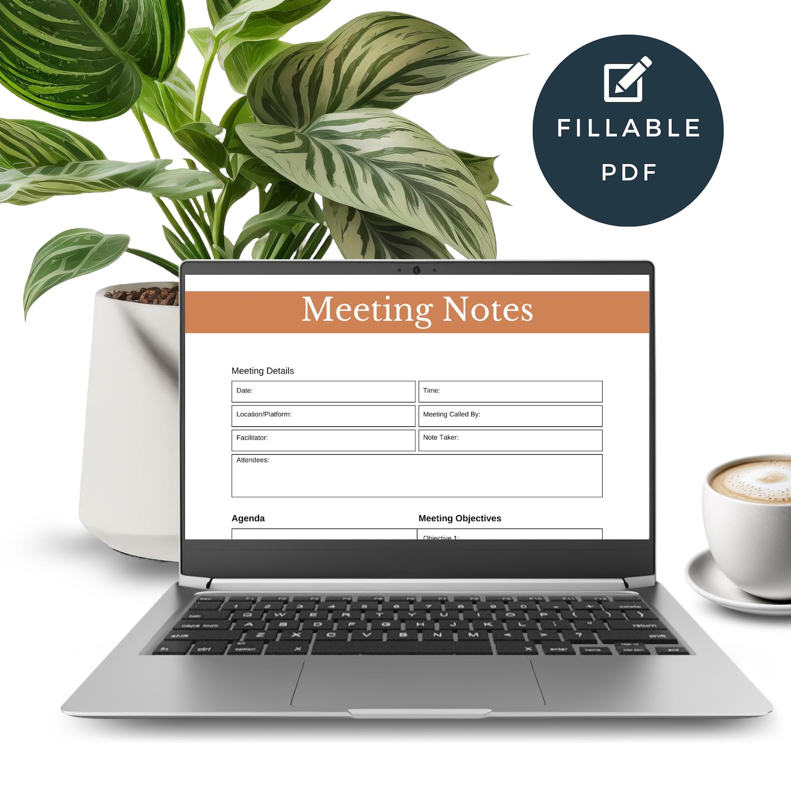 Fillable Meeting Minutes Template: Project Management Notes (PDF) - Etsy