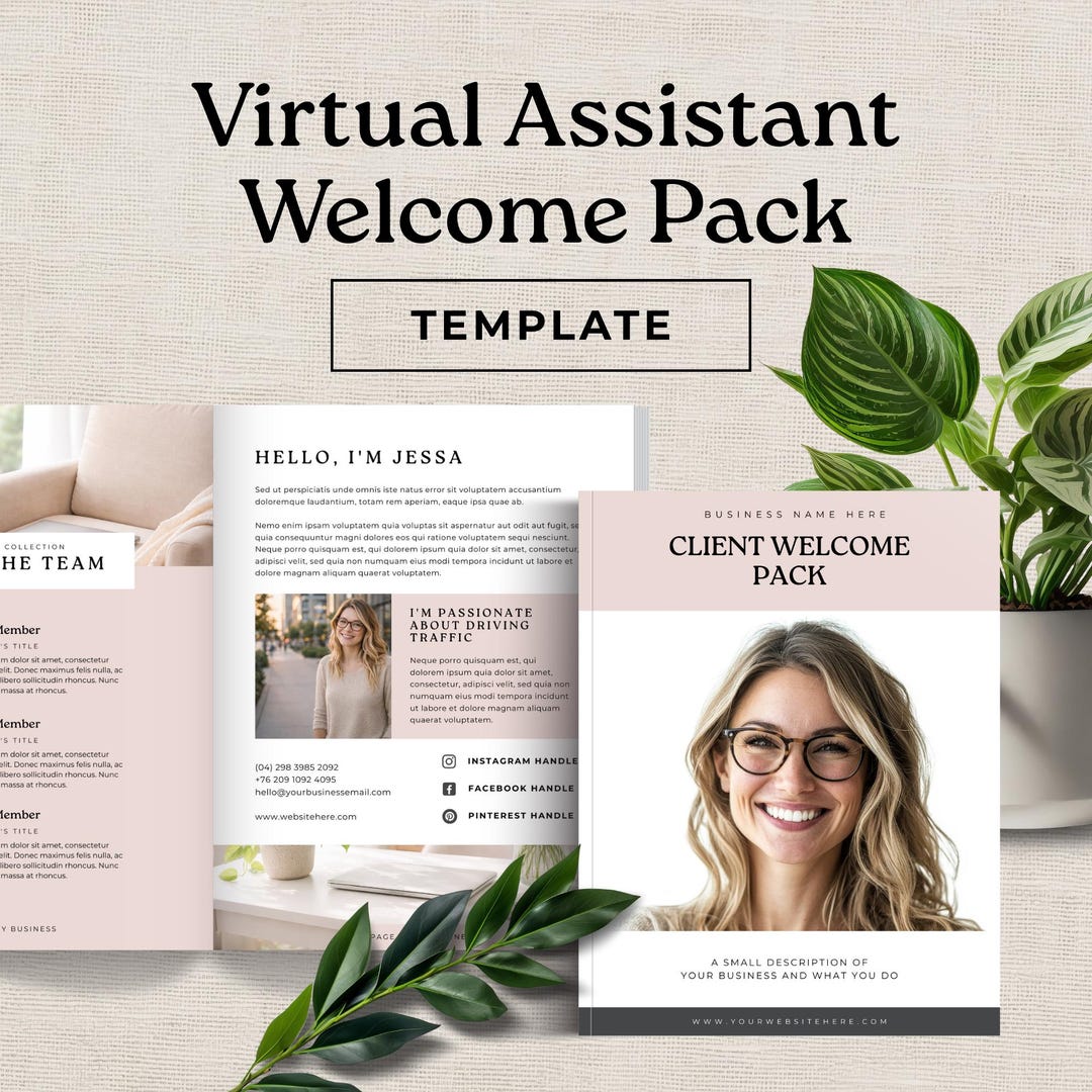 Virtual Assistant Welcome Pack, Client Onboarding Packet Template ...