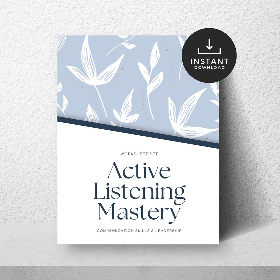 Coaching Worksheet Active Listening for Effective Communication ...