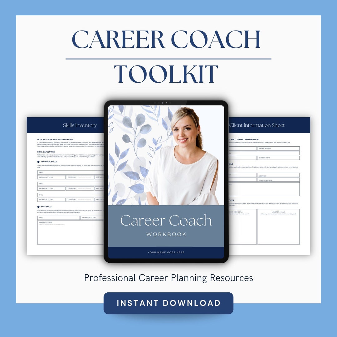 Career Coach Toolkit, Canva Template, Coaching Tools, Job Search ...