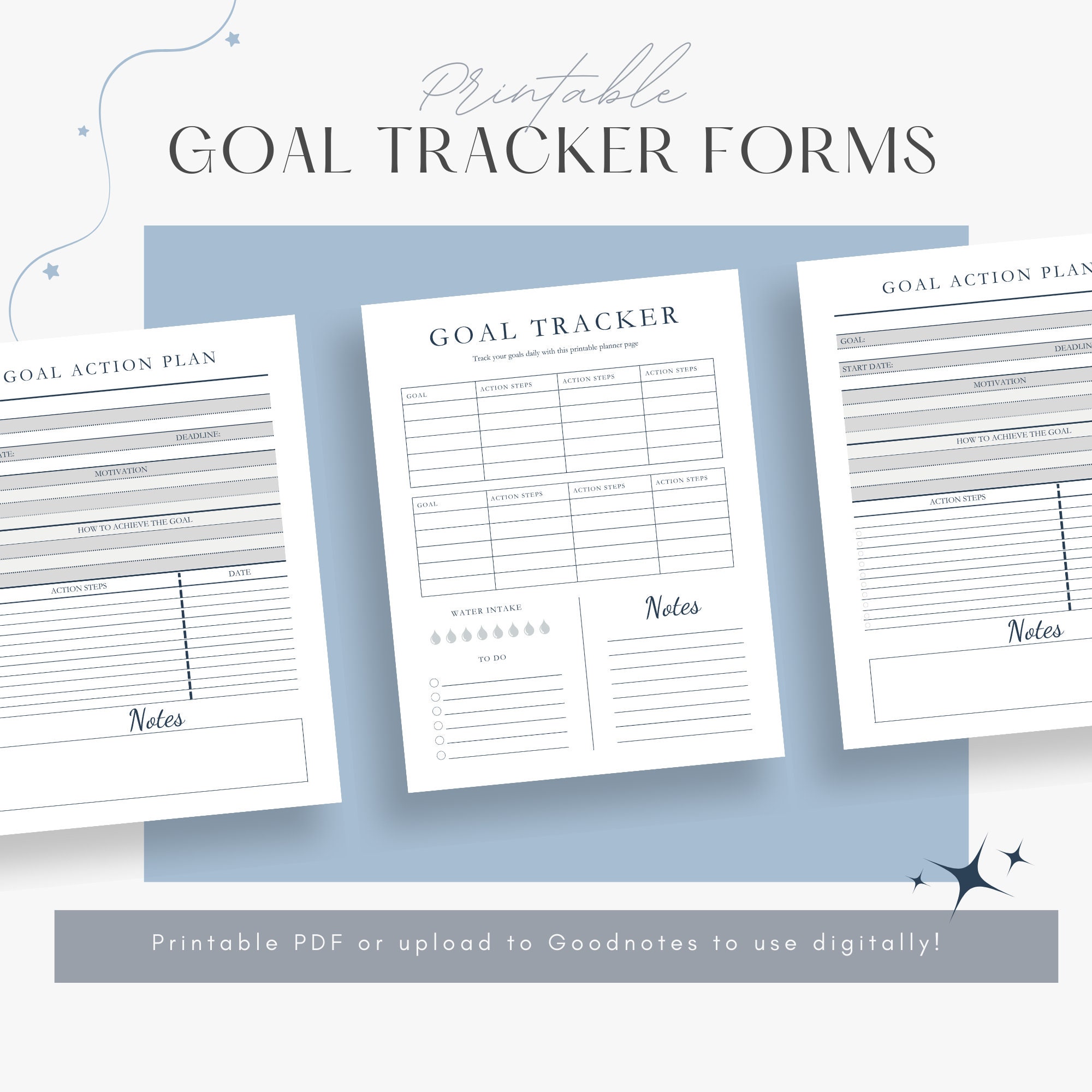 Goal Setting Tracker, Goal Planner for Success, Habit Tracker Goal ...