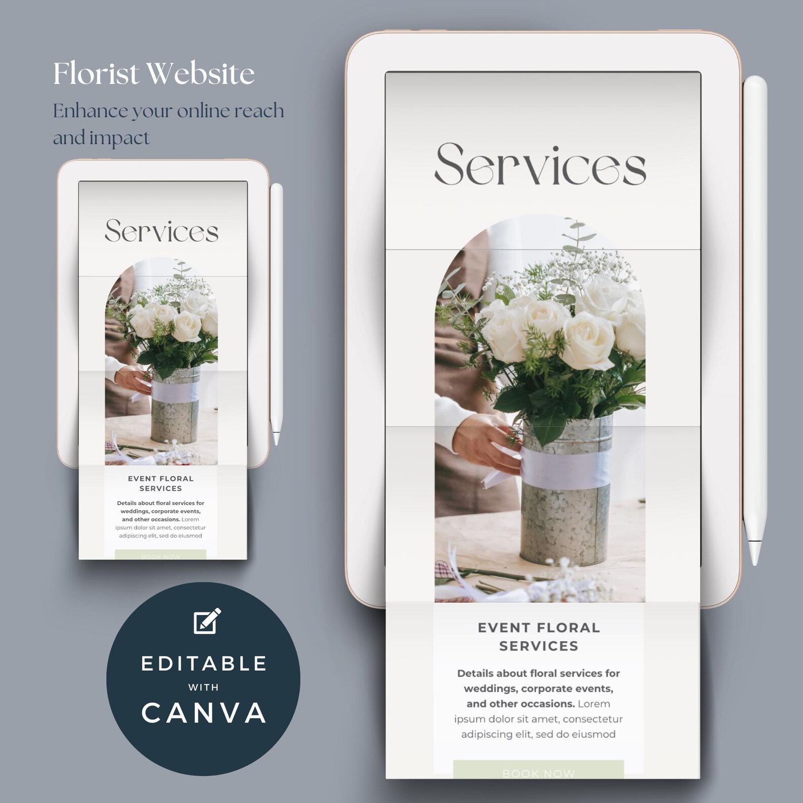 Florist Website Template, Floral Shops Site, Web Design Tool, Flower ...