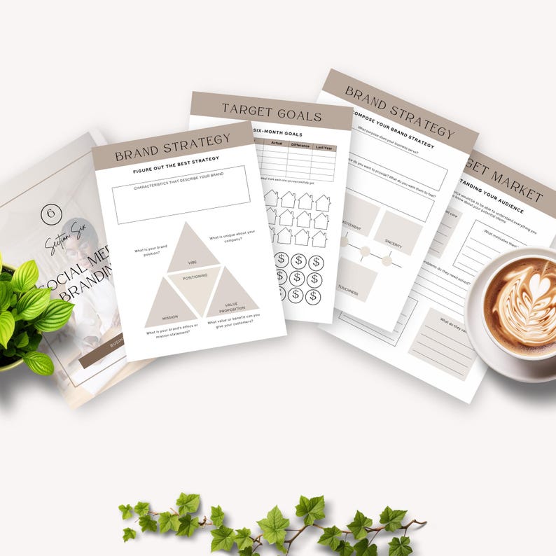 Real Estate Business Plan Canva Template, Small Business Planner ...