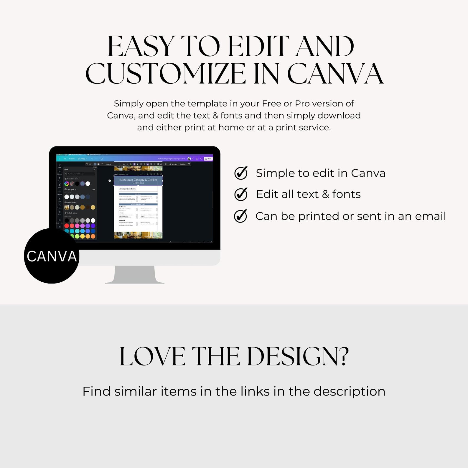 Restaurant Opening and Closing Checklist, Kitchen Prep Server Duties ...