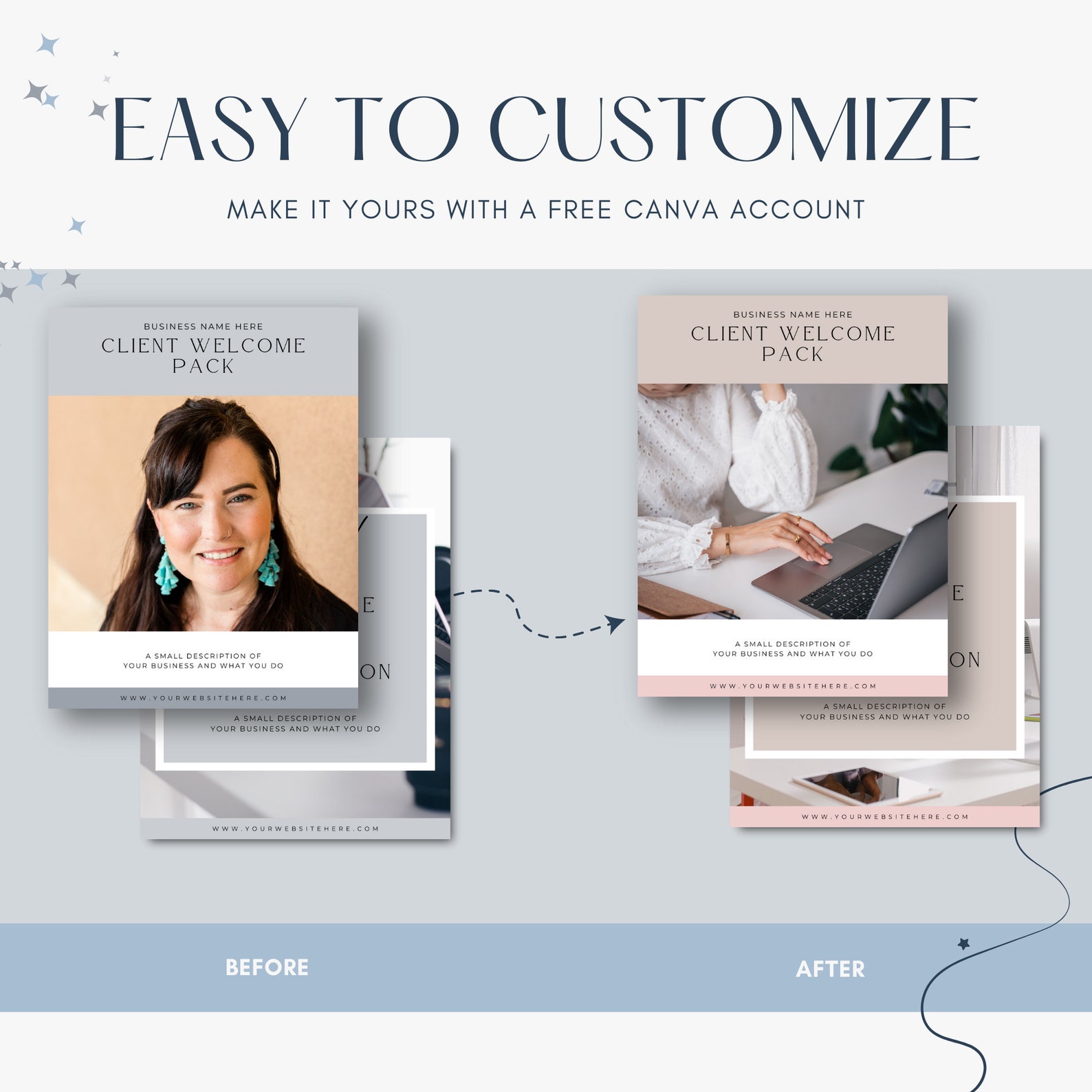 Client Welcome Packet Virtual Assistant Customer Onboarding Editable ...