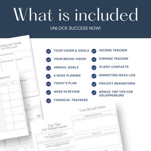 Solopreneur Business Planner, Canva Template, Small Business Organizer ...
