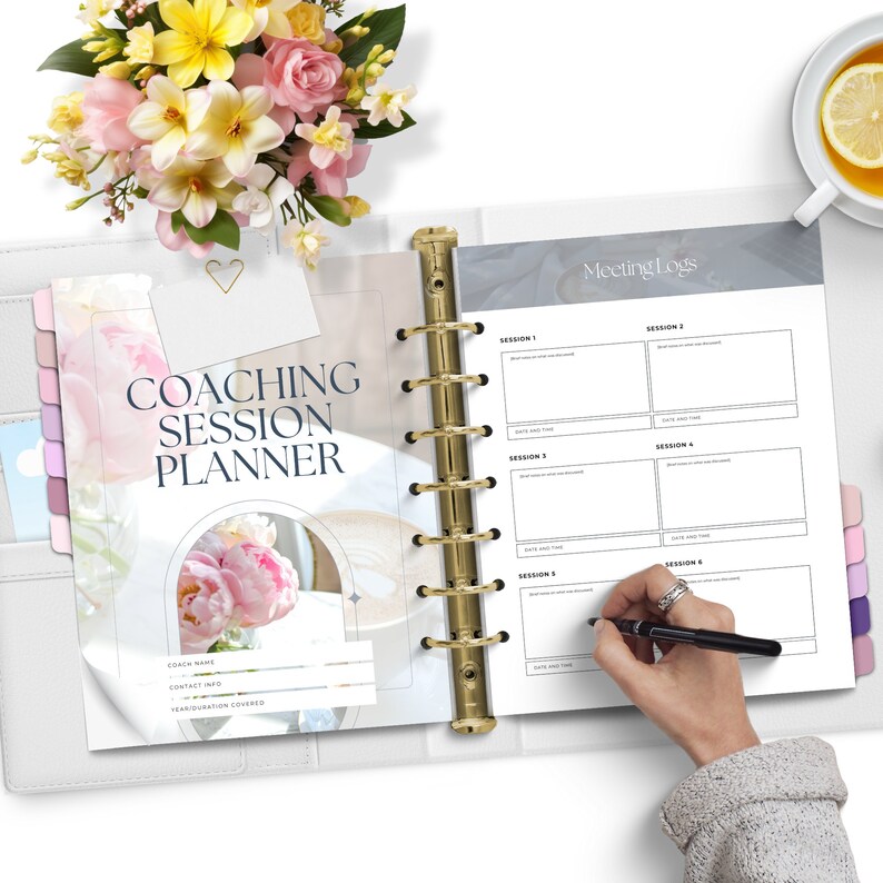 Coaching Session Planner Canva Template, Digital Coaching Template ...