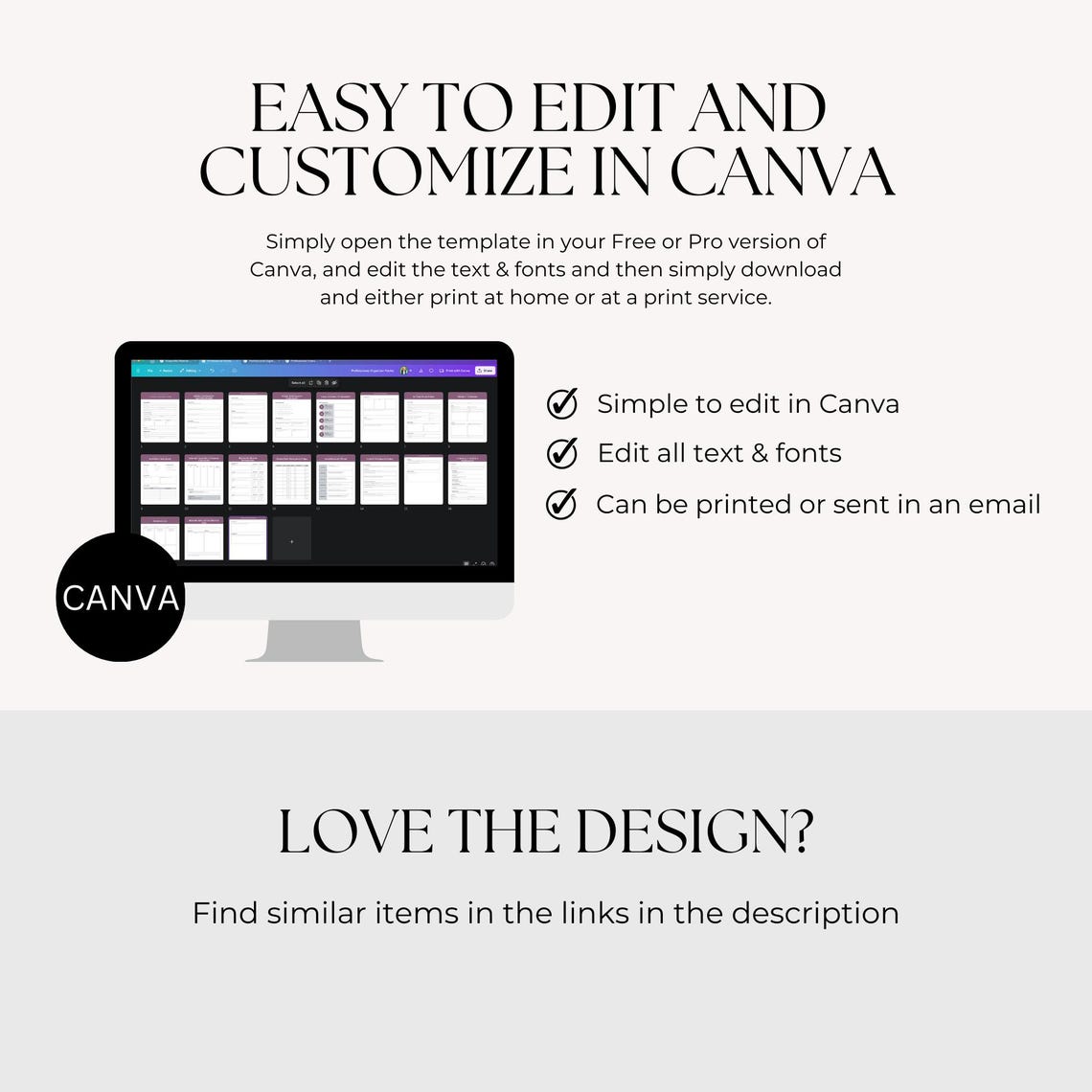 Professional Organizer Forms Canva Template, Home Organization ...