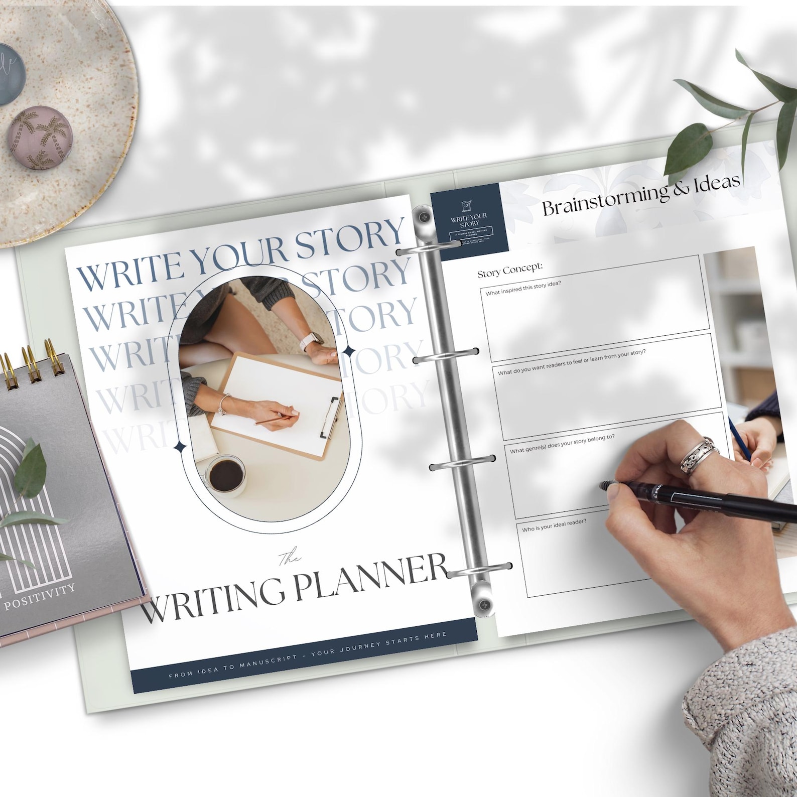 Novel Writing Planner Workbook, Gift for Writer, Author Writing ...