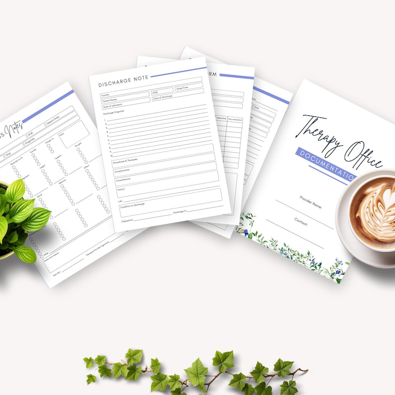 Therapy Office Business Forms Canva Template, Editable Counseling ...